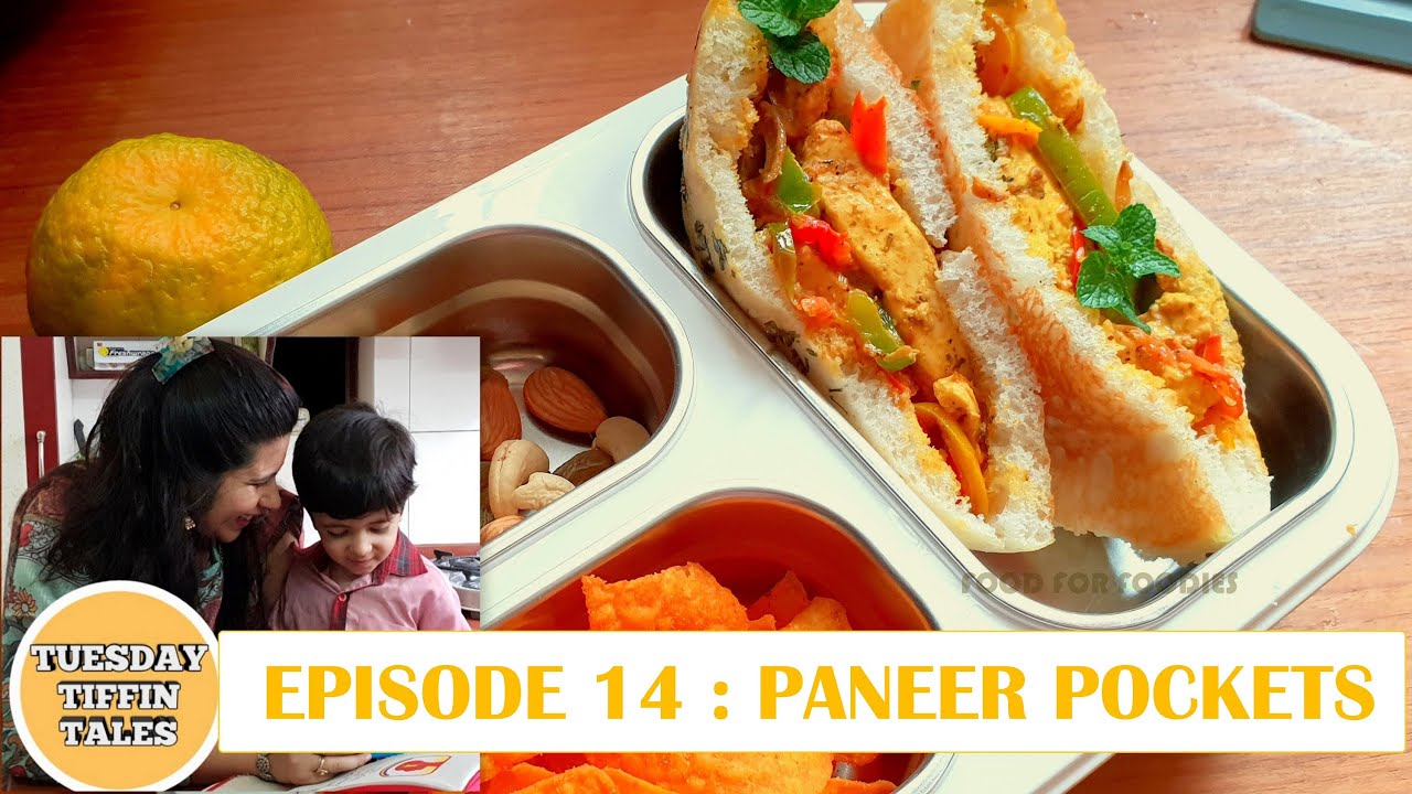 Paneer Pockets | Paneer Kulcha Pockets | Tasty Lunch Box recipe for ...
