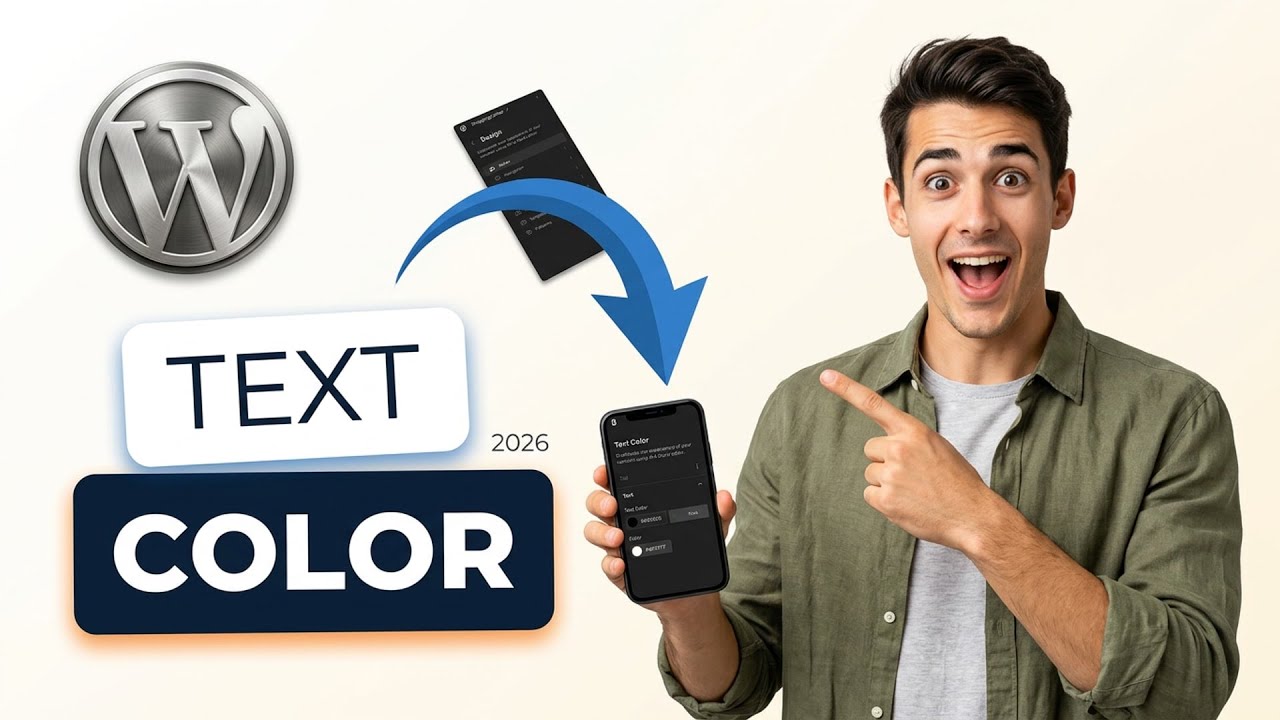 How to change text color in WordPress (Easiest Way)(2026 Guide) - YouTube