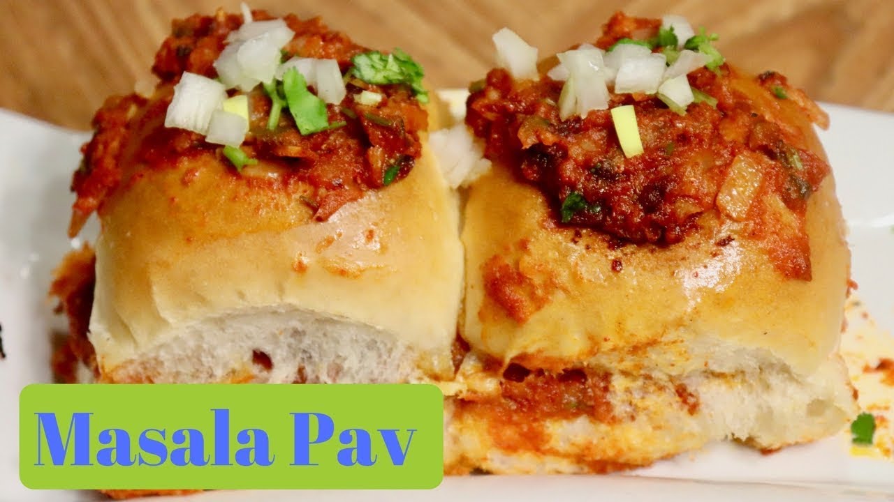 Masala Pav Recipe | Mumbai Street Food | Mumbai Style | Fast Food ...