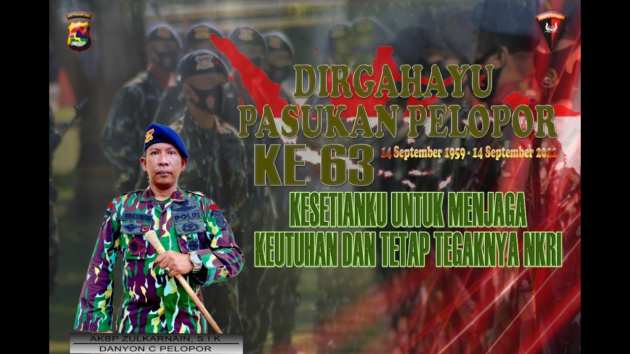 DIRGAHAYU PASUKAN PELOPOR KORPS BRIMOB POLRI KE 63 - YouTube