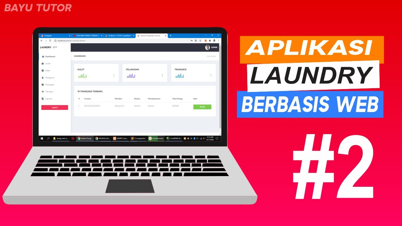 Aplikasi Managemen Laundry Berbasis Web - YouTube