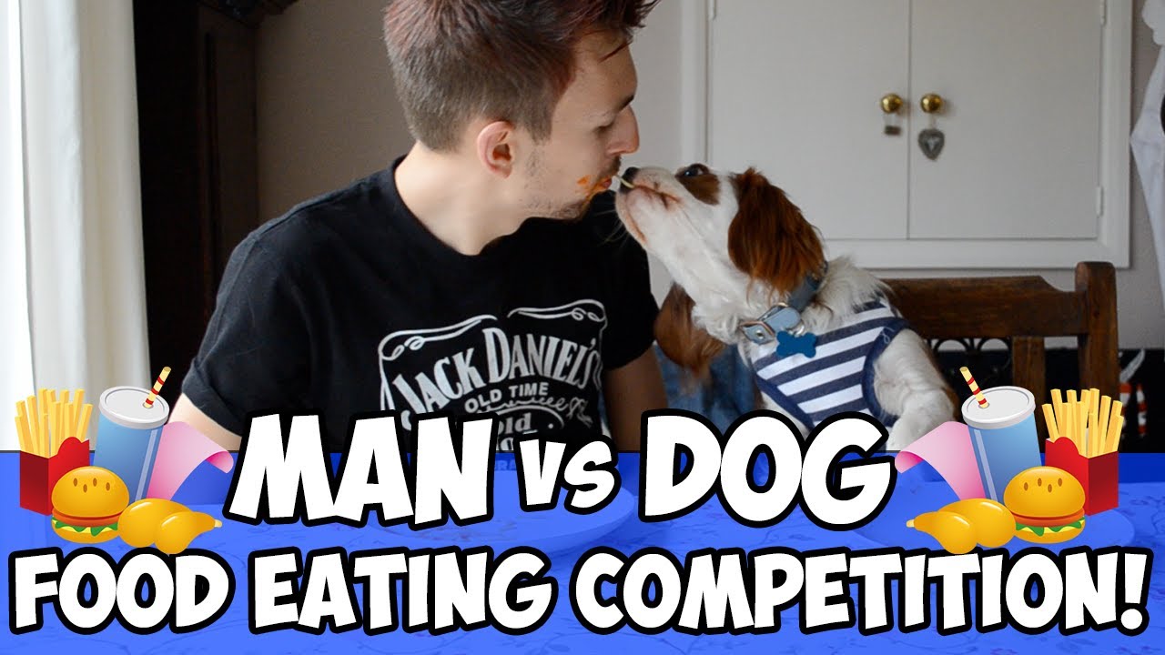 Man vs Dog: Food Eating Competition - YouTube
