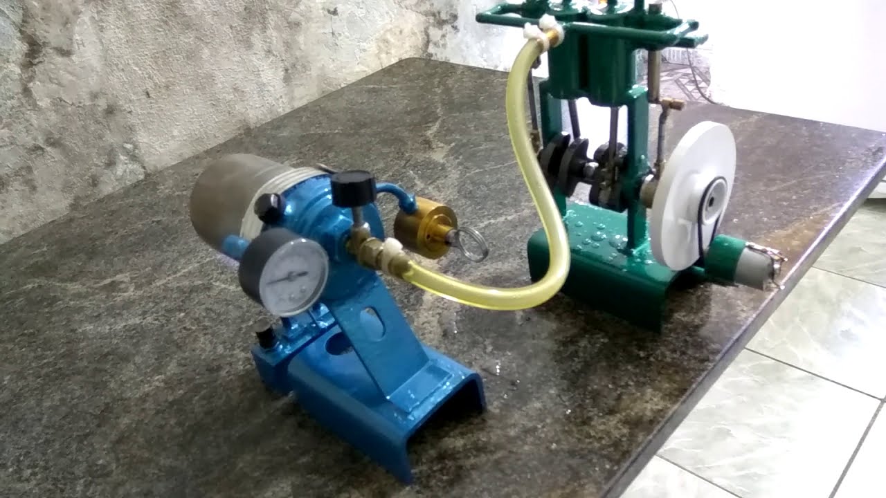 MOTOR A VAPOR CASEIRO! HOMEMADE STEAM ENGINE! - YouTube