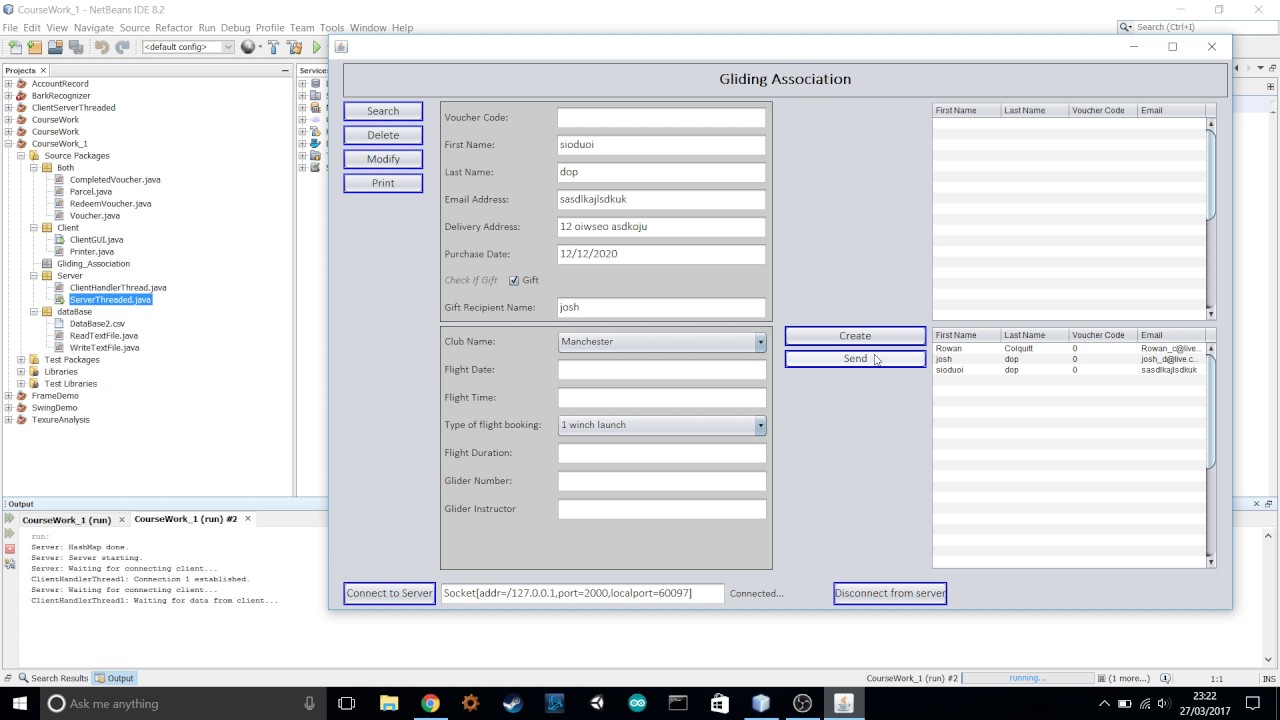 Java database application netBeans - YouTube