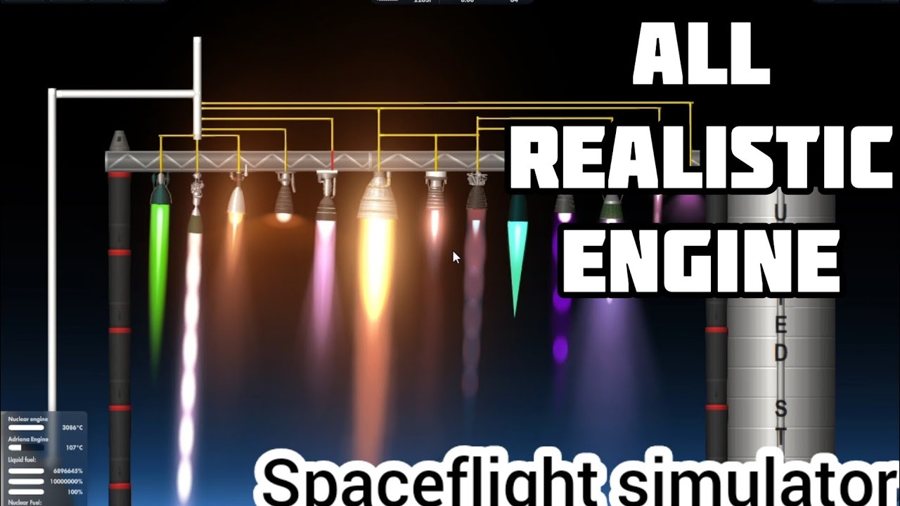 custom realistic engine in spaceflight simulator | SFS - YouTube
