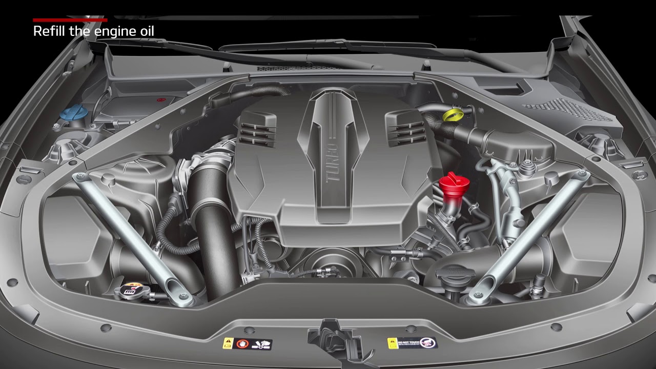 K900 - Refill the engine oil - YouTube