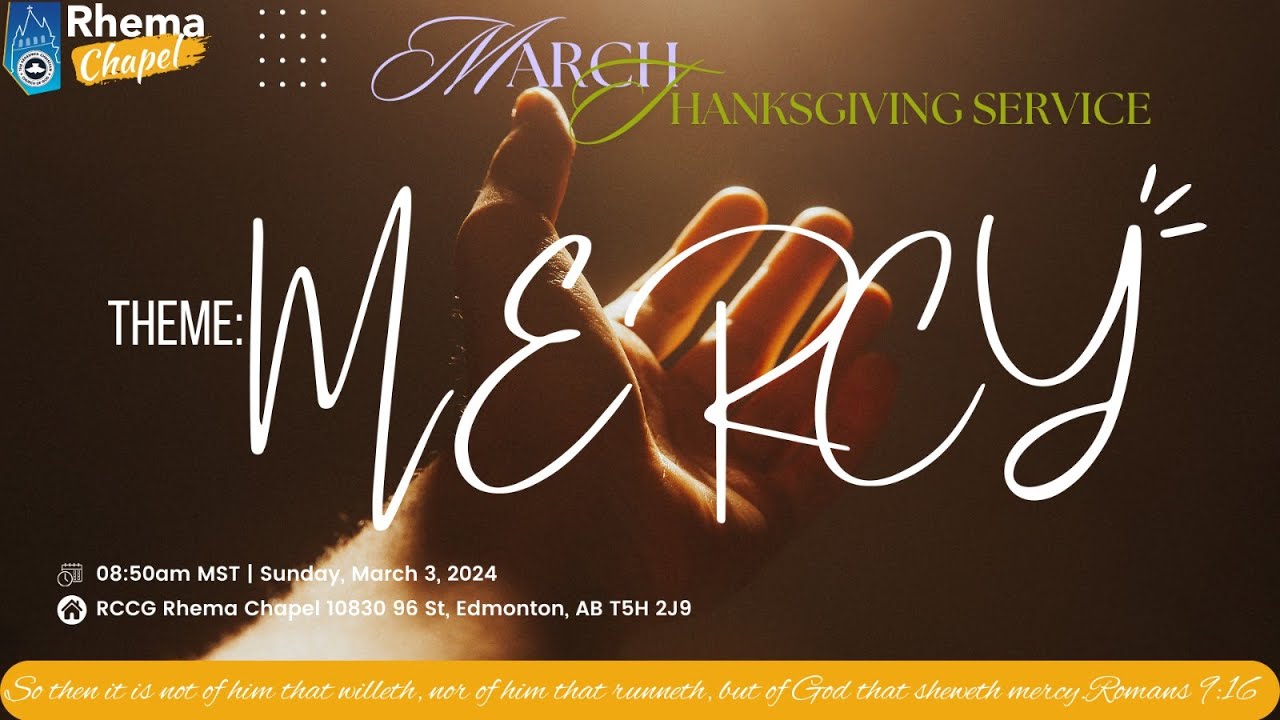 March Thanksgiving Service: March 3, 2024 - YouTube