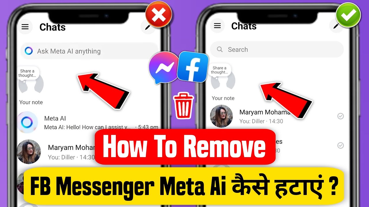 How To Remove Meta Ai From Facebook Messenger | Facebook Messenger Se ...