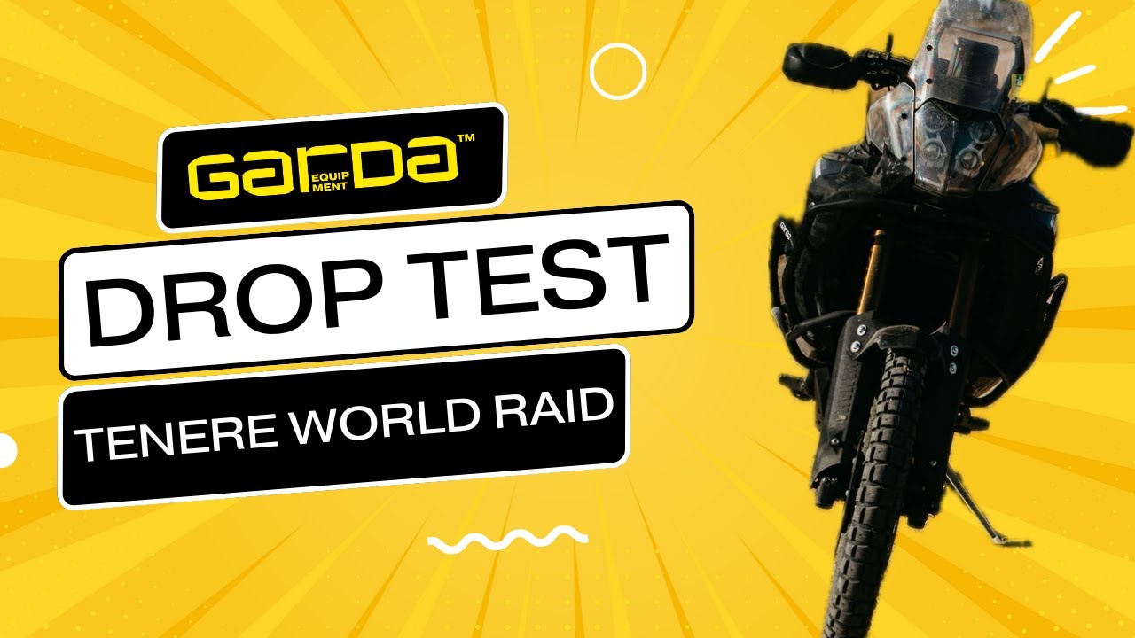 Yamaha Tenere World Raid - drop test | GARDA Equipment crash bars - YouTube