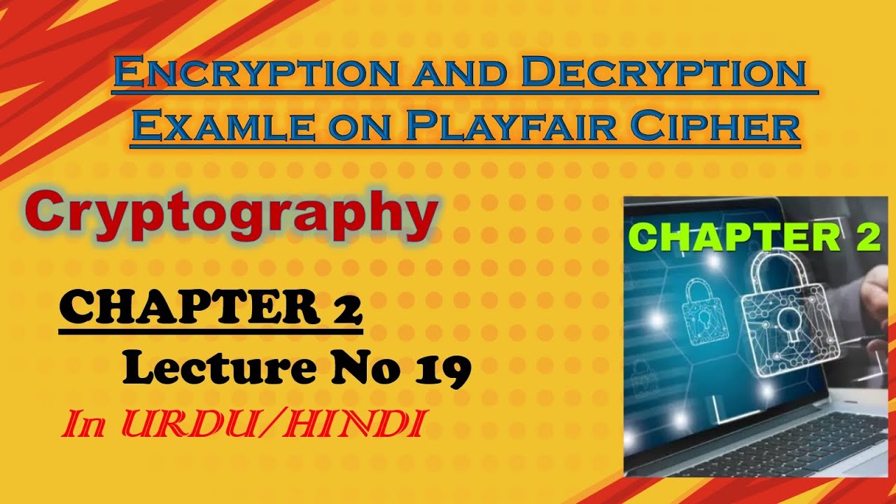 Encryption and Decryption Example on Playfair Cipher | Cryptography | Chapter 2 | Lecture 19 ...