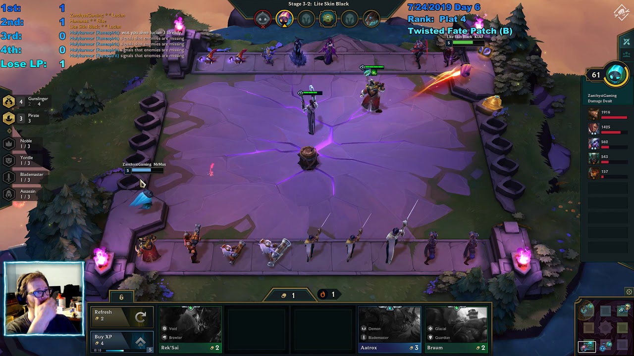 Gangplank Carry, WHAT PLACE?! \\ Teamfight Tactics RANKED \\ TFT \\ LoL ...