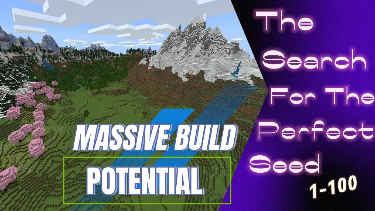 This will be my last bedrock world. So, I searched 100 seeds for the perfect spawn location ...