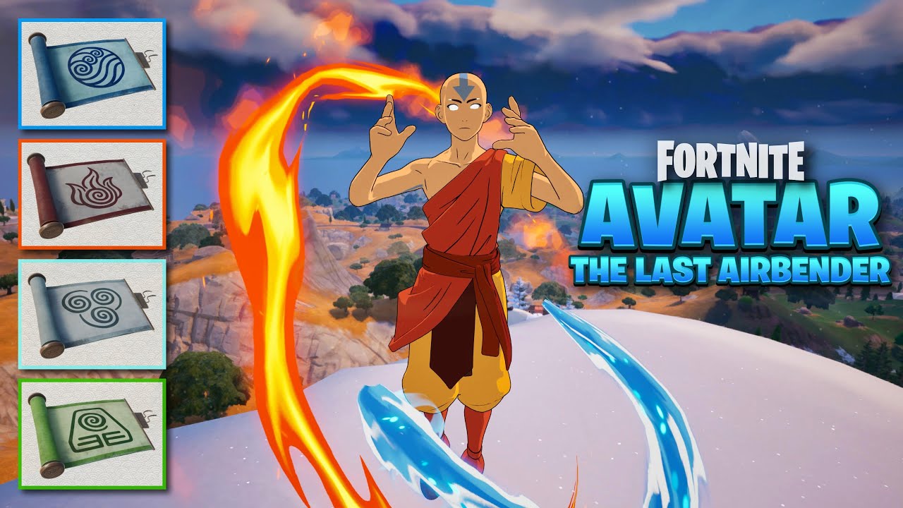 Mastering The 4 ELEMENTS! (Avatar x Fortnite Event) - YouTube