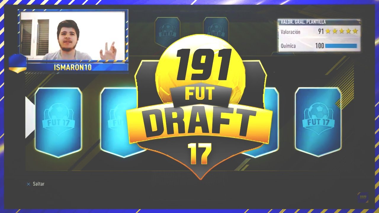 PACK OPENING + FUT DRAFT 191 RATED!!! | FIFA 17 | Ismaron10 - YouTube