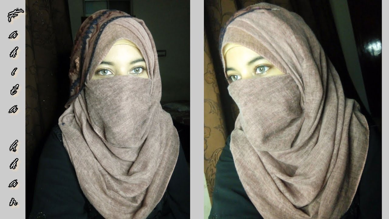 Summer Hijab Tutorial with Niqab | Full Coverage | Layers Hijab Tutorial | Hijab Tutorial - YouTube