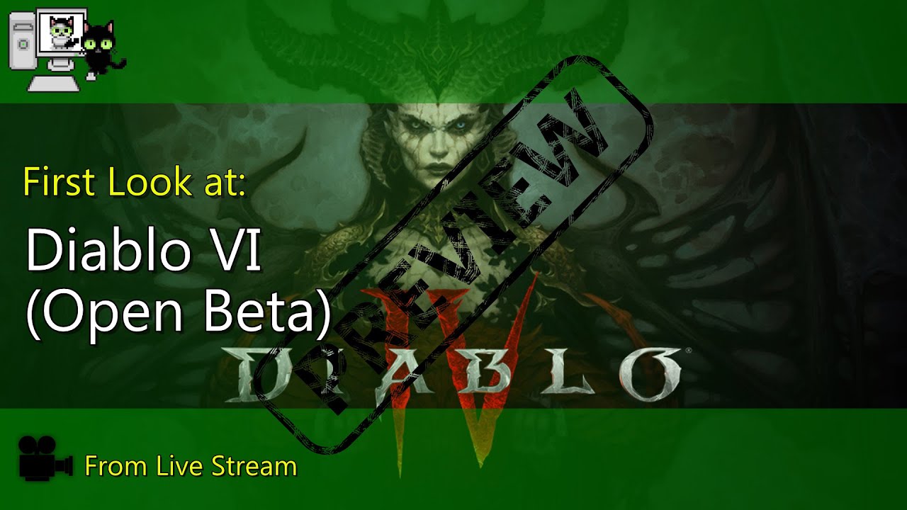 First Look - Diablo IV Open Beta (Live stream) - YouTube