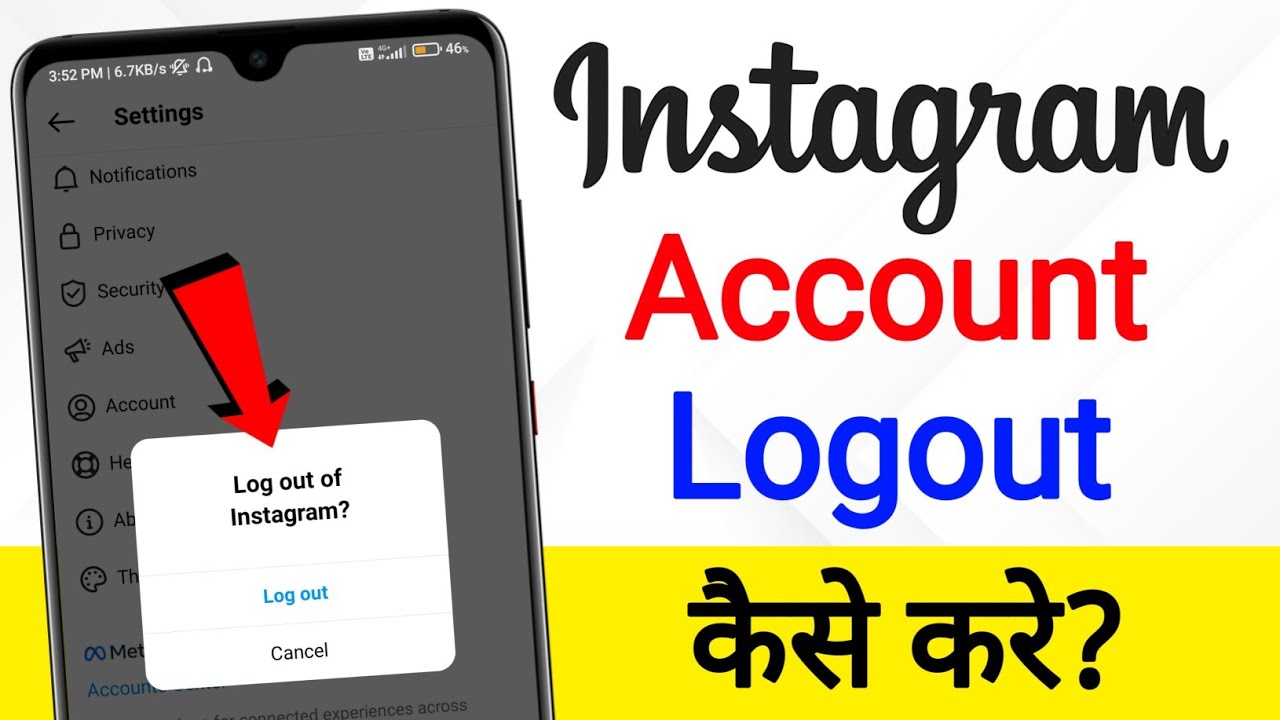 How To Logout Instagram Account | instagram log out kaise karen | how ...