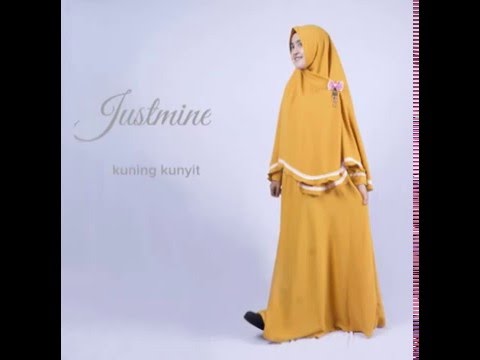 Hijab Syar'i Adzkia  Justmine  Kuning Kunyit