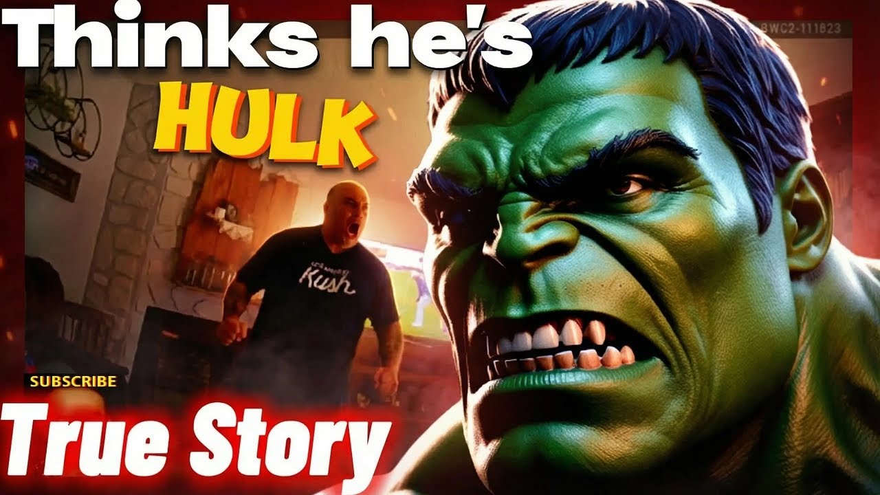 Man thinks he's The Incredible Hulk when police come to arrest him REAL ...