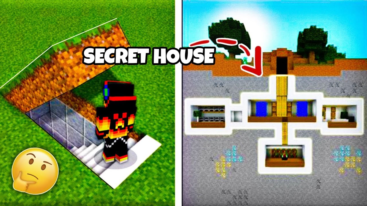 This is MOST SECRET Underground House in Minecraft - YouTube