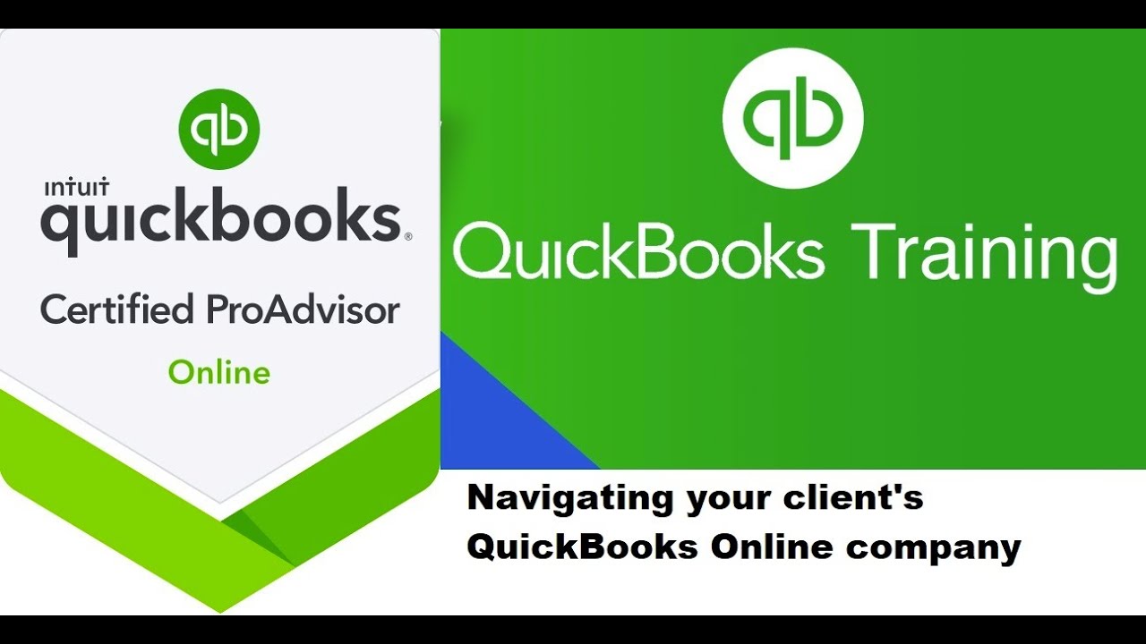 Quickbooks Online Training: Navigating your client's QuickBooks Online ...