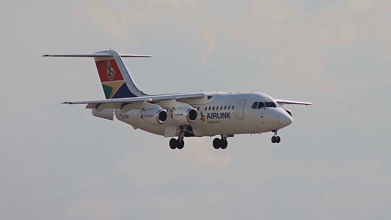SA Airlink Avro RJ85 Take off Oribi Airport - LQ - YouTube
