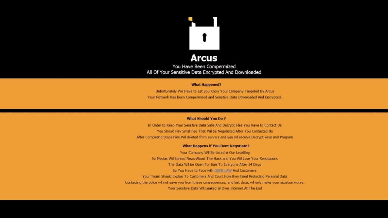 Arcus ransomware (.Arcus virus). Removal options. - YouTube