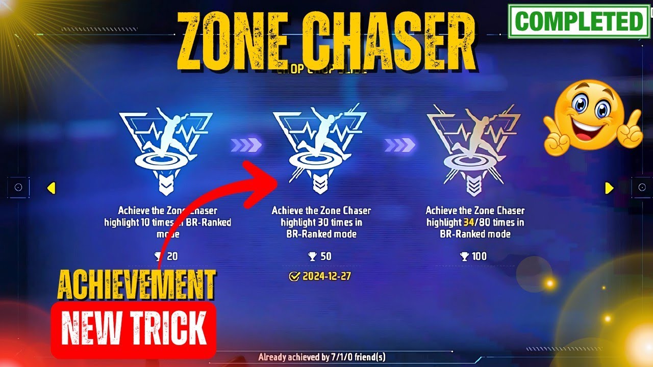 Zone Chaser Achievement Mission Free Fire | Chop Chop Slide Achievement ...