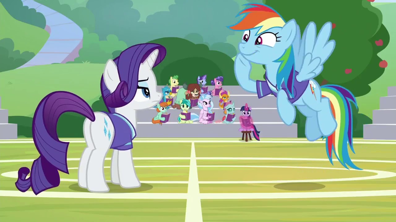 Mlp — Rarity & RD play Buckball - YouTube