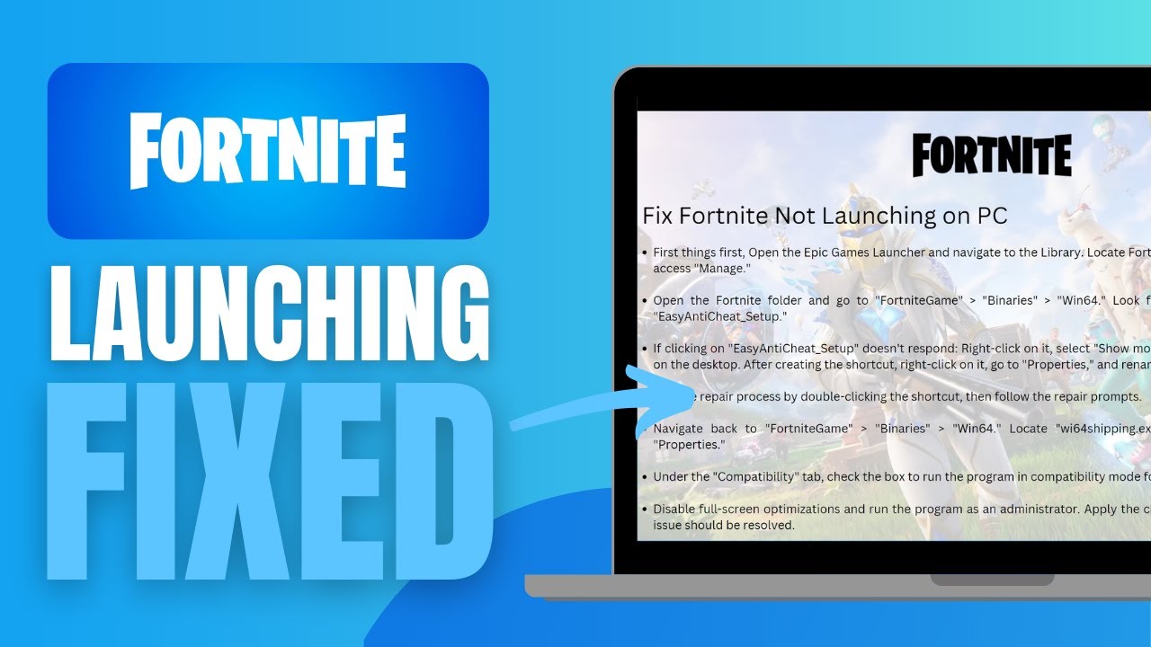 How To Fix Fortnite Not Launching on PC - Solved! - YouTube