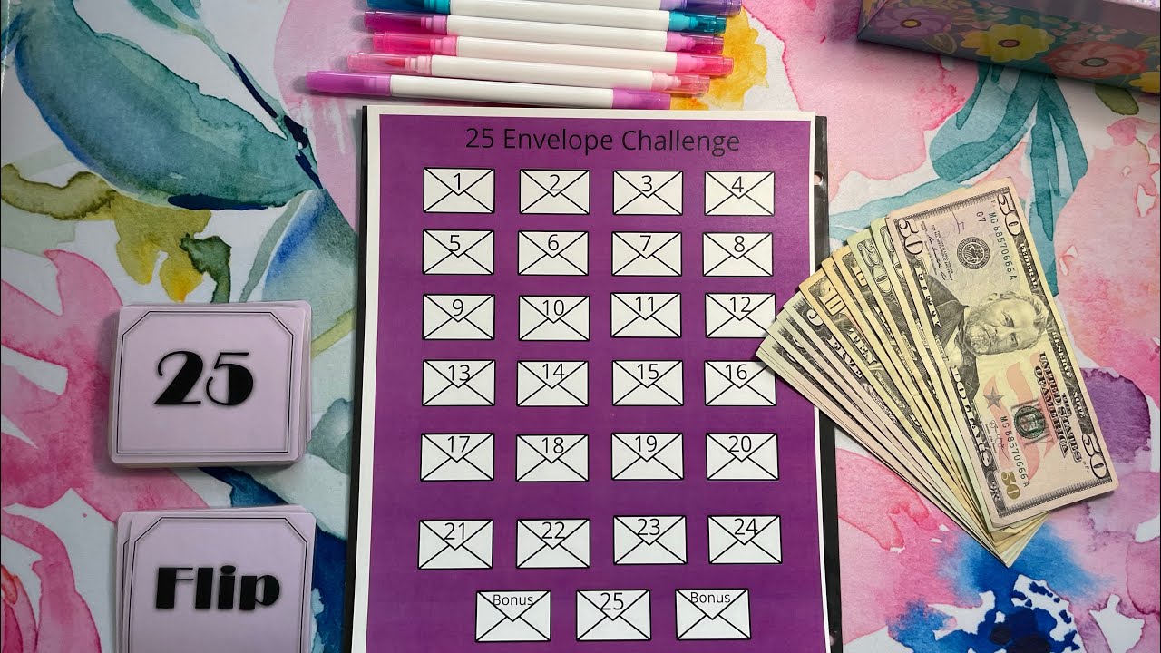 25 Envelope Challenge week 1 (102822) - YouTube
