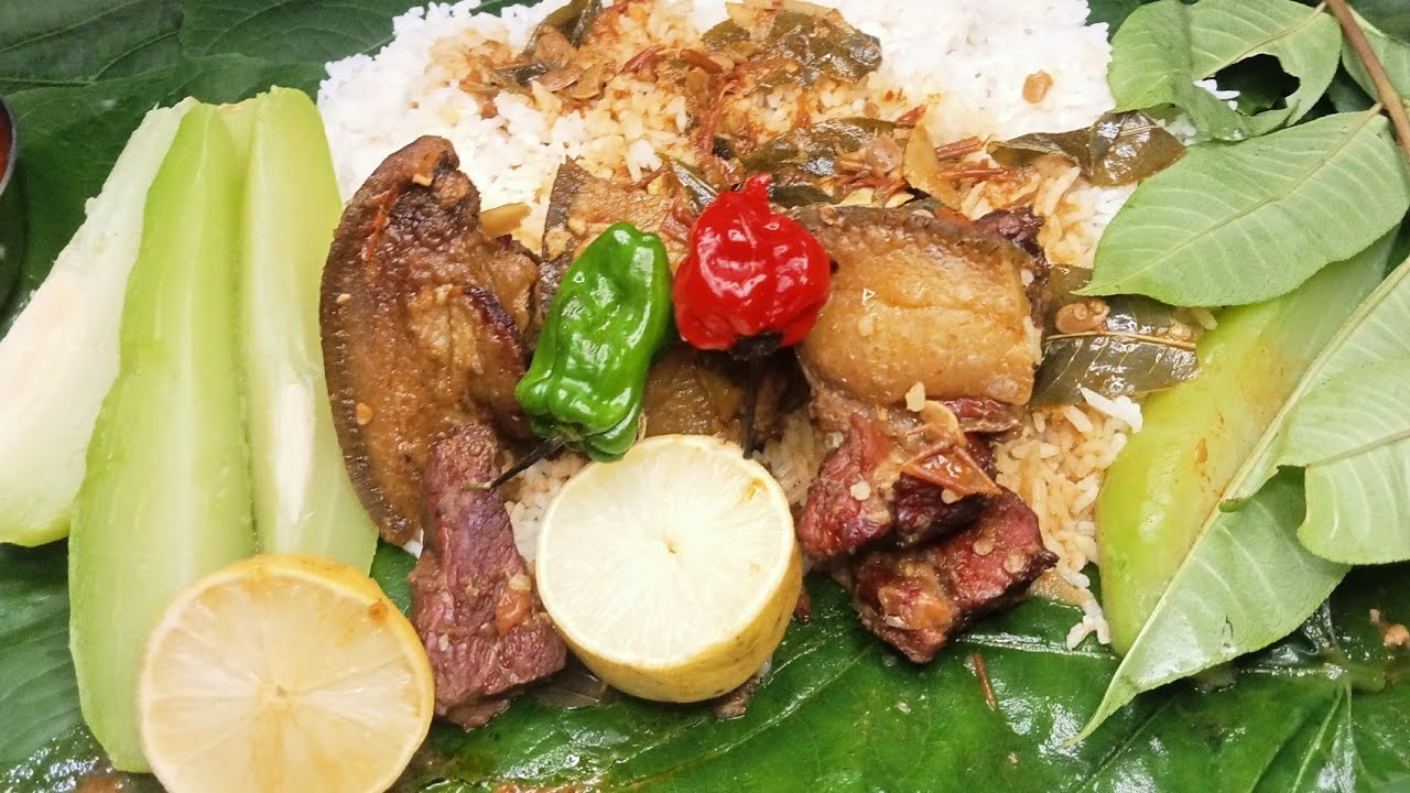 NAGA FAVORITE DISH | SMOKED PORK WITH AXONE - YouTube