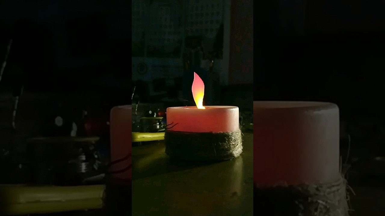 led hand-made candle #diy #handcraft - YouTube