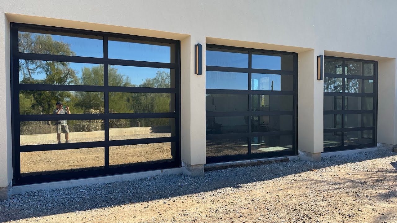 Window tinting garage doors. - YouTube