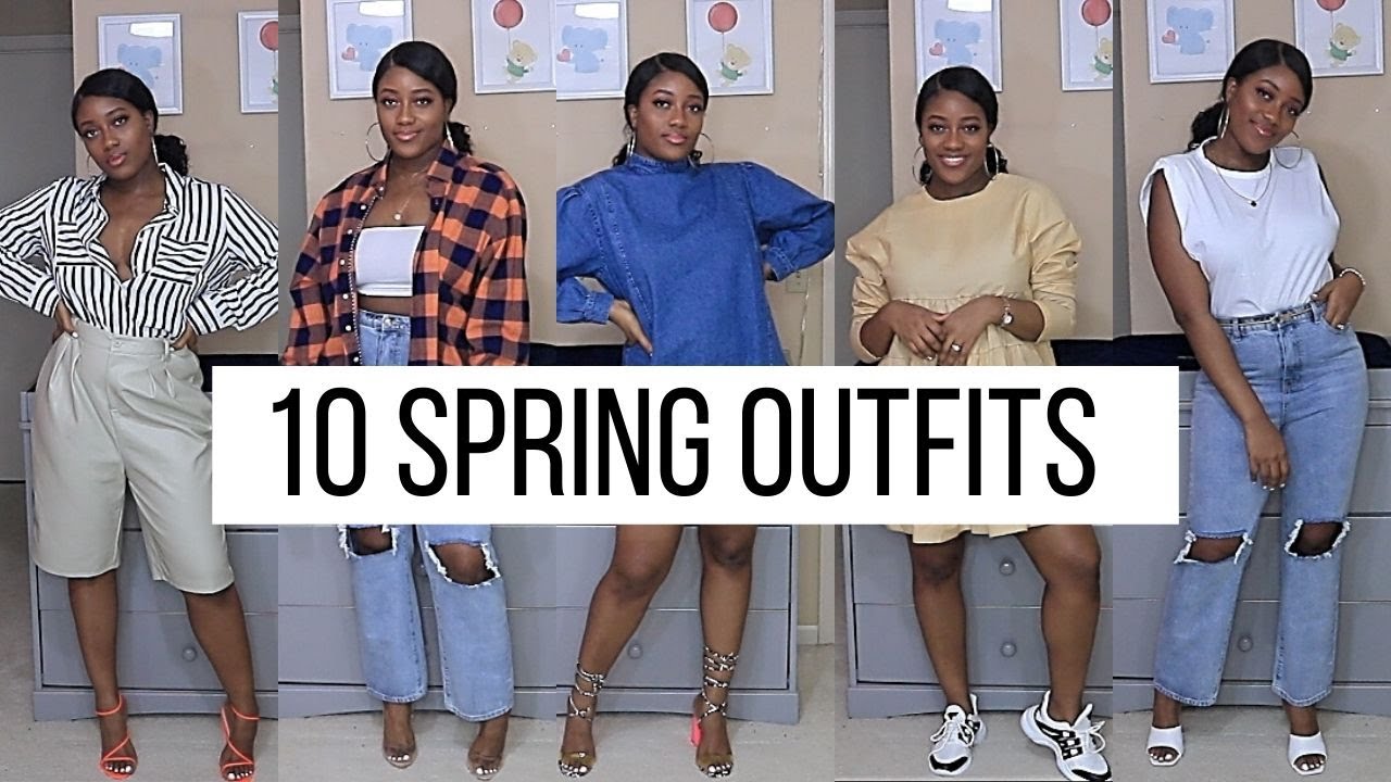 10 Spring Outfits | Boohoo, Pretty Little Thing, ASOS - YouTube