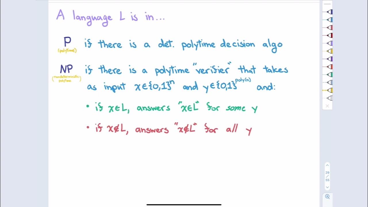Probabilistically checkable proofs, part 1 (Randomized algorithms, Fall 2022, Lecture 23) - YouTube