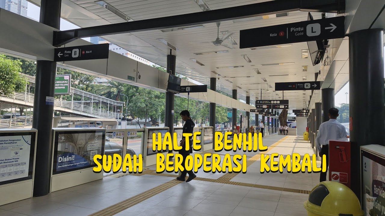 HALTE BARU BENHIL TELAH BEROPERASI KEMBALI - YouTube