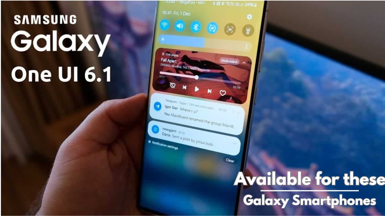 One UI 6.1.1 update is available for these Galaxy Smartphones - YouTube