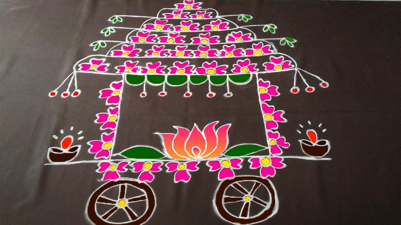 ratha saptami 2018 rangoli designs without dots | simple rangoli kolam ...