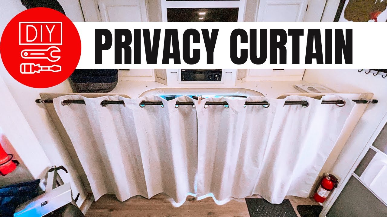 EASY DIY RV CAB PRIVACY CURTAIN - YouTube