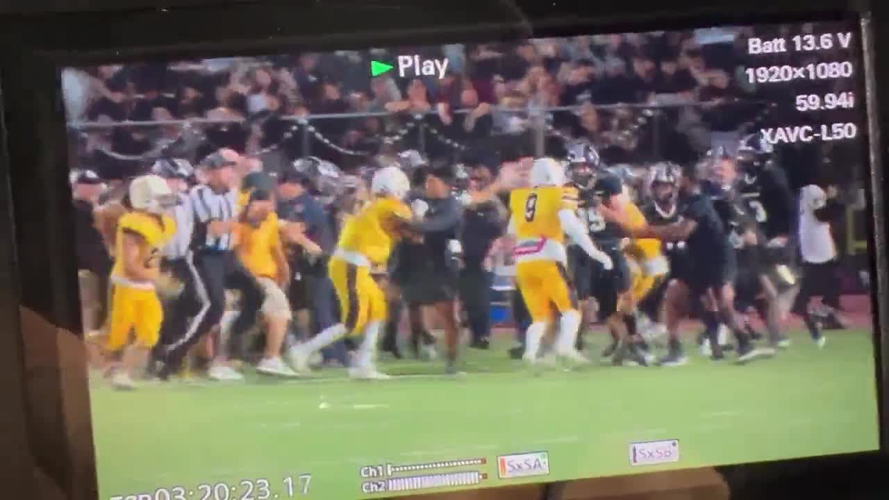A fight ensued between Pueblo high school football rivals - YouTube
