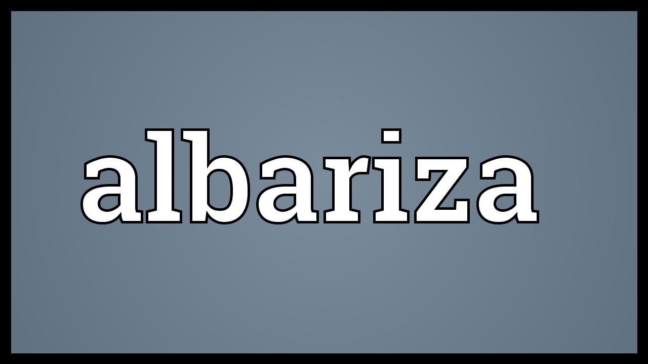 Albariza Meaning - YouTube