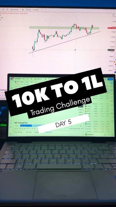 Day 5 10K to 1L Option Trading Challenge #optiontrading #sharemarket #trading #vlog #trader ...