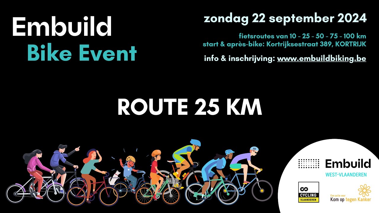 Embuild Bike Event 2024 - route 25 km - YouTube