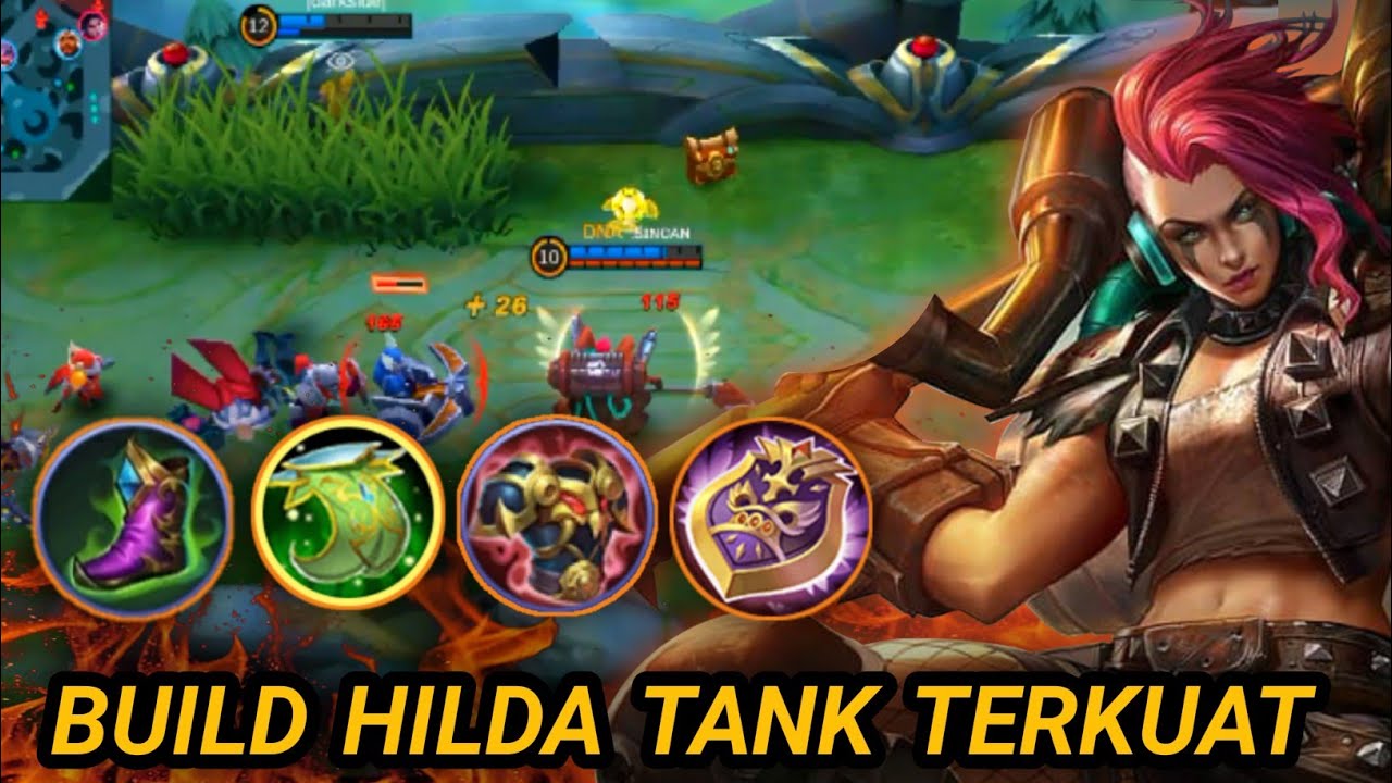 BUILD HILDA TANK TERKUAT 2022??? - GAMEPLAY HILDA || MOBILE LEGENDS ...