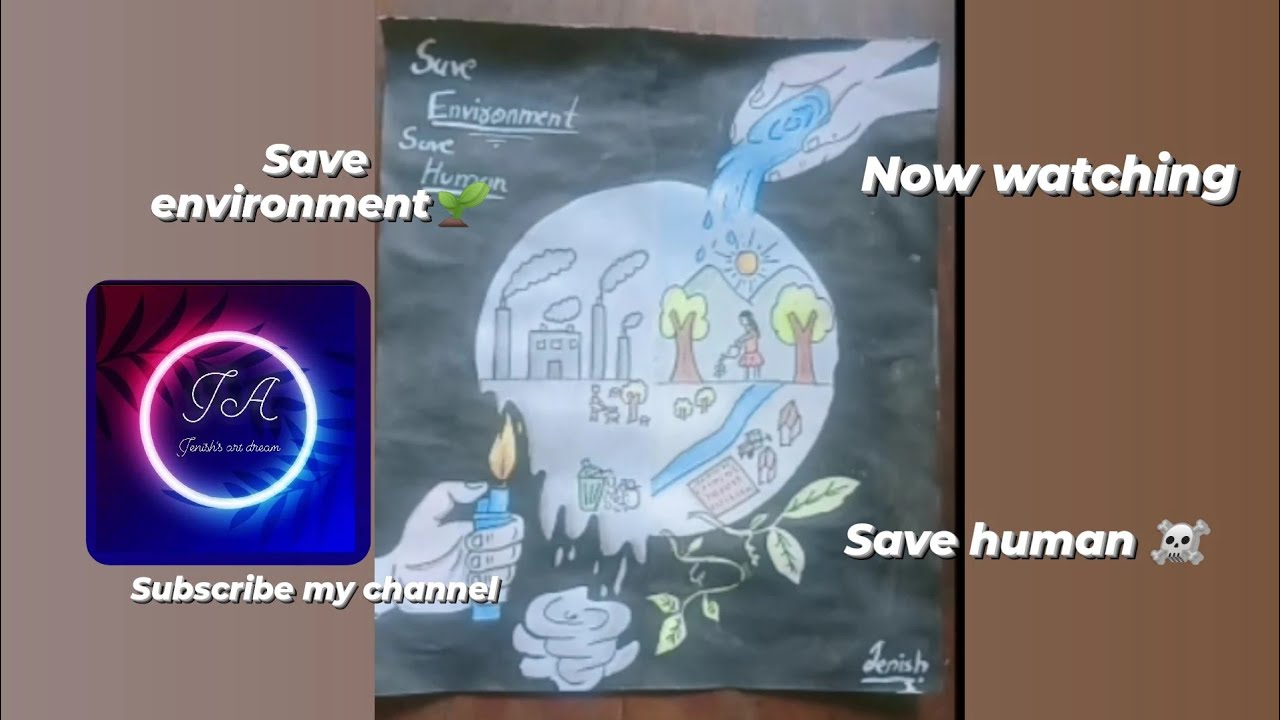 🖌️ drawing of save environment & save human 🖌️ - YouTube