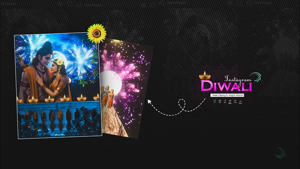 Trending Diwali Reel Editing | Diwali Video Editing In Alight Motion ...