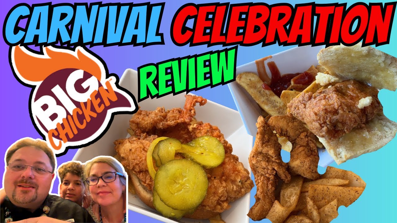 Carnival Celebration | Shaq’s Big Chicken Food Review - YouTube