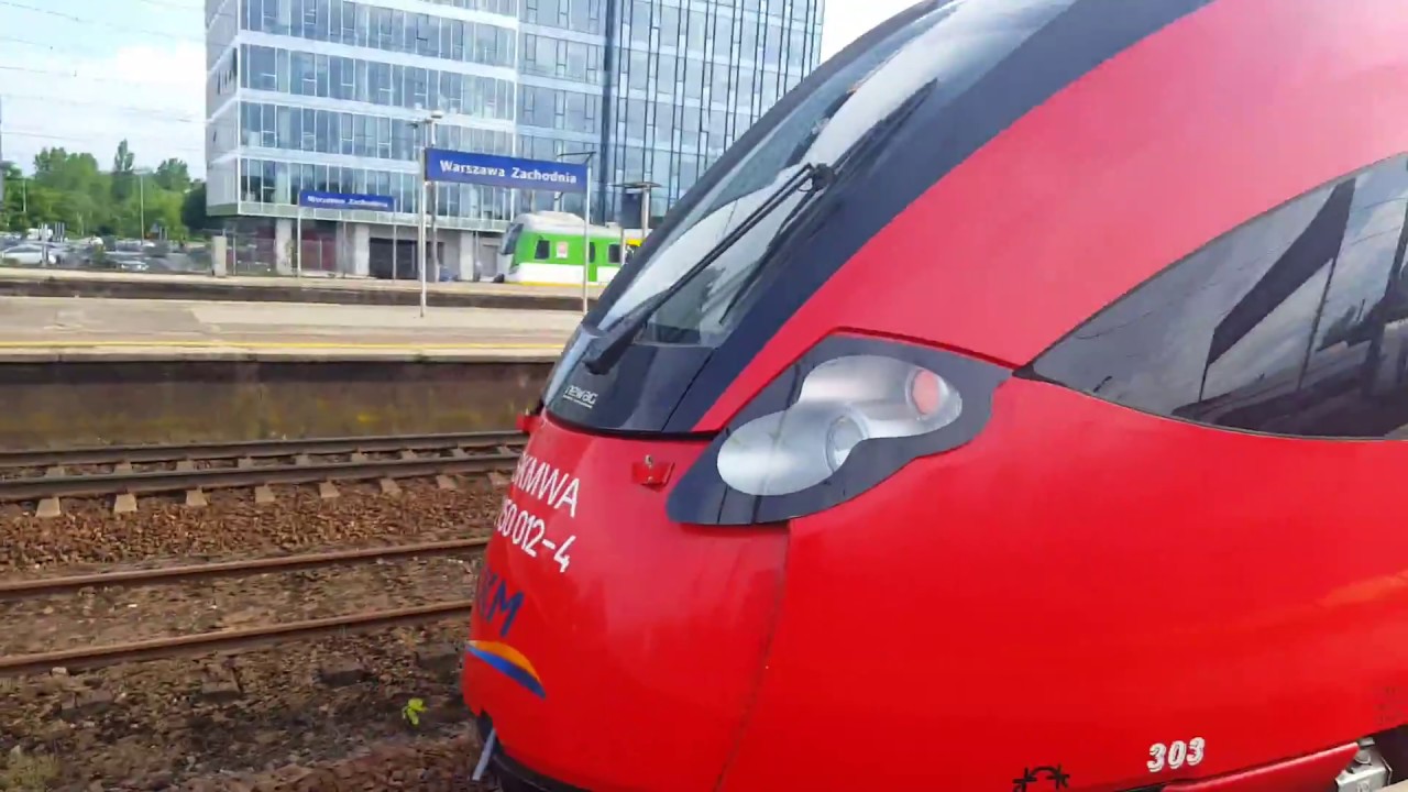Przejazd: Newag 19WE-003 +Newag 19WE-004 SKM Warszawa Linia S1 - YouTube
