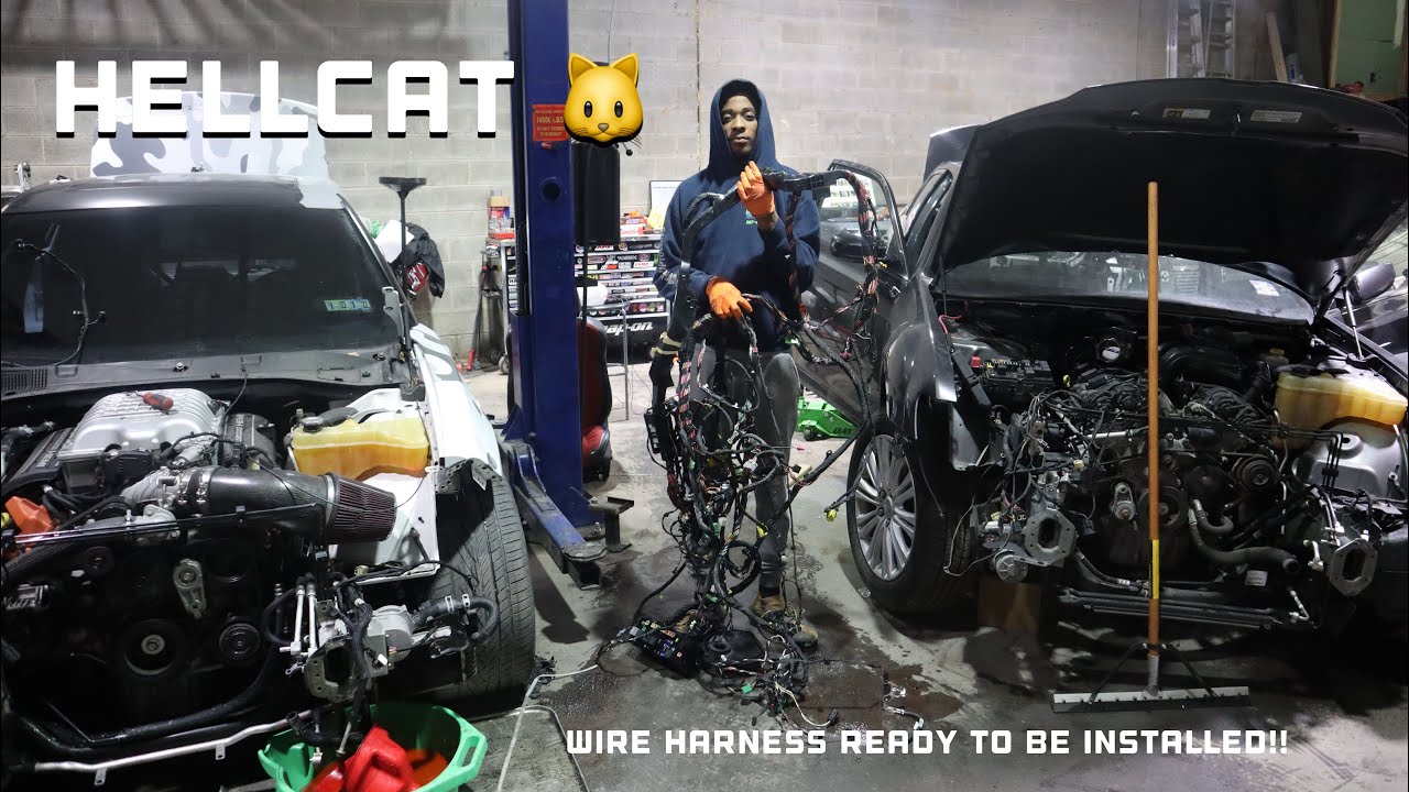 Wire harness is almost in! Chrysler 300 Hellcat swap Ep.4 - YouTube